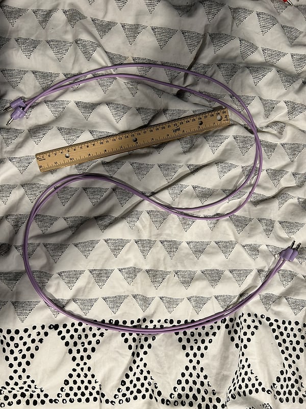 2 x Tiptop Audio Stackcable 3.5mm TS Stackable Shielded Patch | Reverb