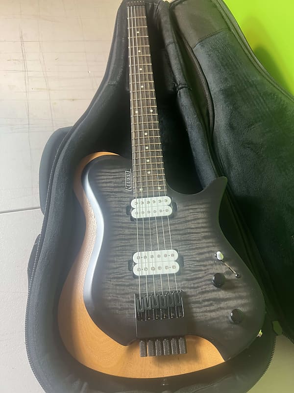 Kiesel Zeus 2023 - Raw Tone Transparent Black Flamed Maple | Reverb