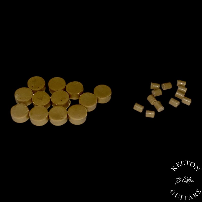 REAL Aged Clay Fretboard Dot Inlay Side Dots 1/4” Set of 12 | Reverb