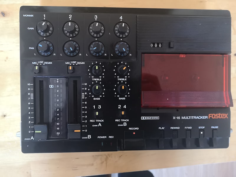 Fostex X-15 Multitracker 80s 4 track cassette | Reverb