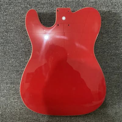 Glossy Red Telecaster Tele Style Guitar Body | Reverb