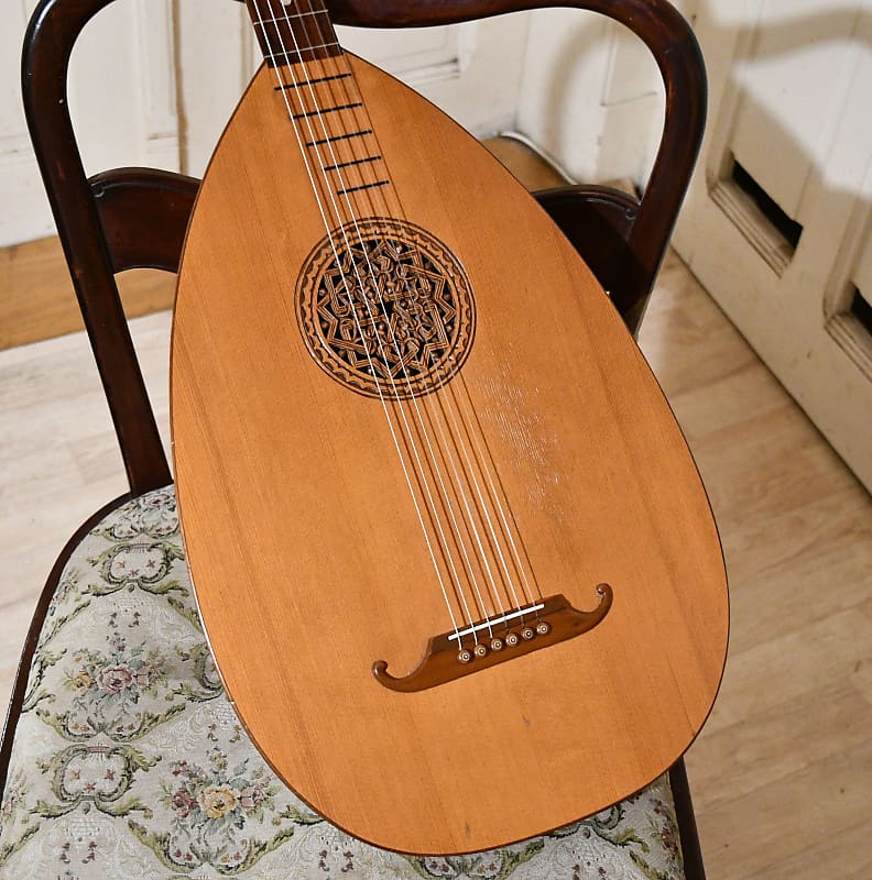 Antique Pre-war German Guitar Lute, 1930s – Flame Maple, | Reverb