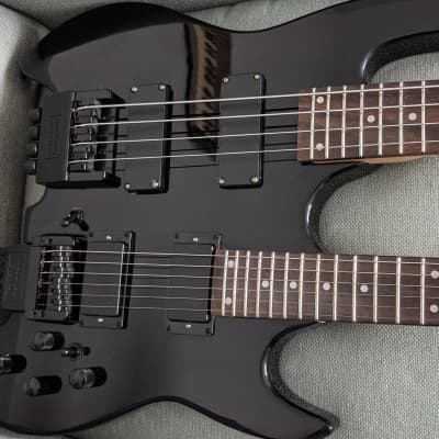 Overlord Of Music RIF 05 Double Neck Headless 4/6 Bass and | Reverb