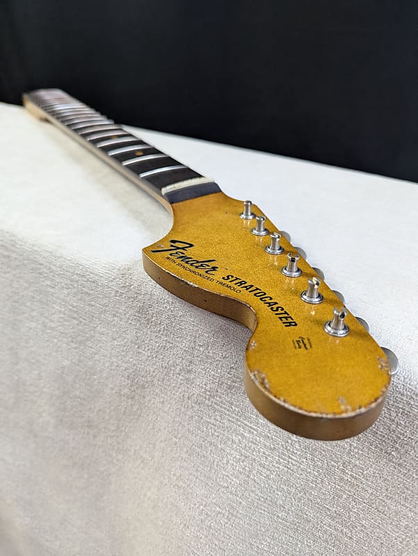 Fender Licensed Relic Stratocaster Neck- Aged Nitro Lacquer- | Reverb