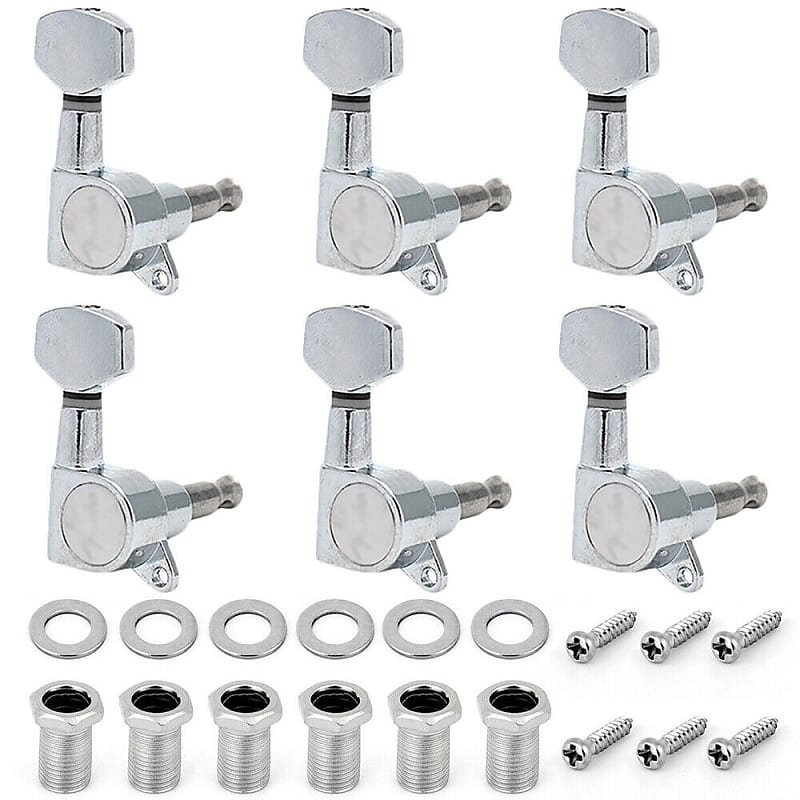 6R Guitar String Inline Tuning Pegs Tuners Keys Machine Heads | Reverb