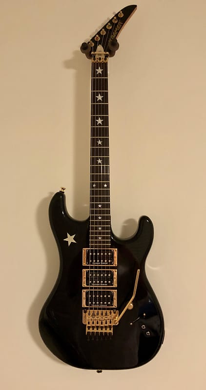 Kramer Richie Sambora RS guitar 1987 black Jersey Star | Reverb