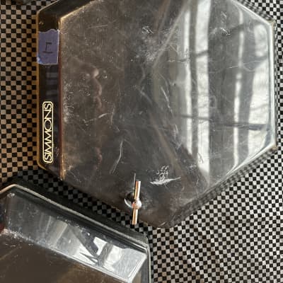 Simmons-3 pads with stand Sds 8 1980’s - Black | Reverb