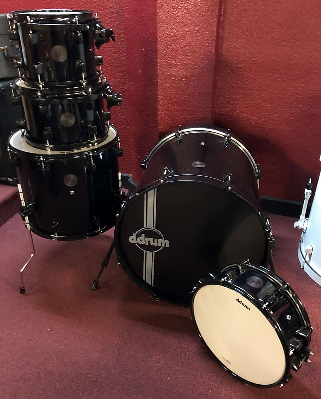 ddrum 5Pc Drum Set Shell Pack Kit Diablo 2014 Black / Black | Reverb