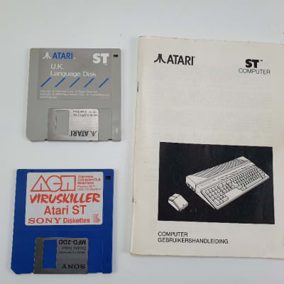 Atari Vintage PC set with 1040STF pc, and mouse, and 125SM | Reverb