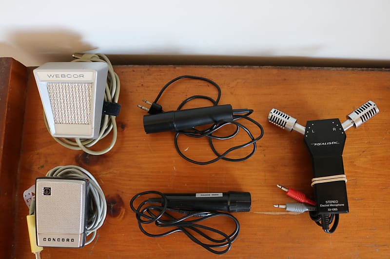 Lofi Mic Lot: Webcor, Concord, GE, Realistic and Unknown Mics | Reverb