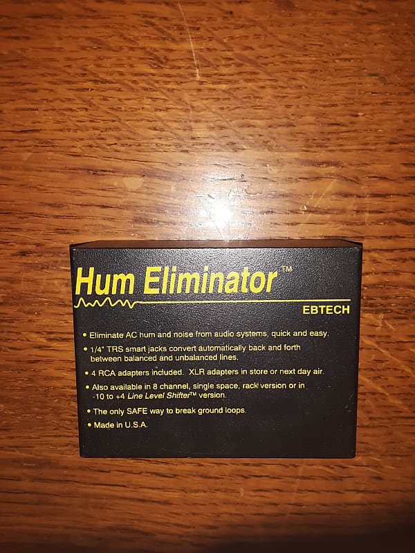 Ebtech Hum Eliminator 2000s - Black | Reverb