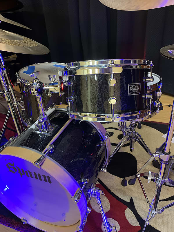 Spaun Custom Drums, 4 piece jazz bebop kit! see phone video | Reverb