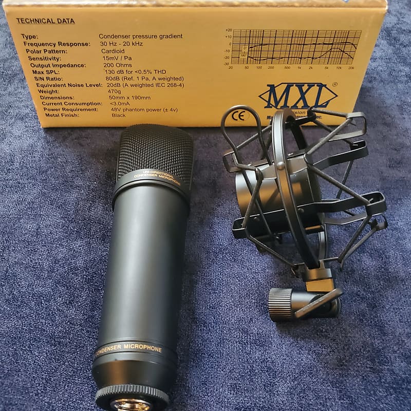 Marshall MXL 2001 Microphone 2000 - Matte Black | Reverb