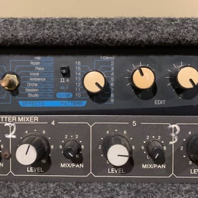 Zoom FX unit, Rane line mixer, 2U rack | Reverb