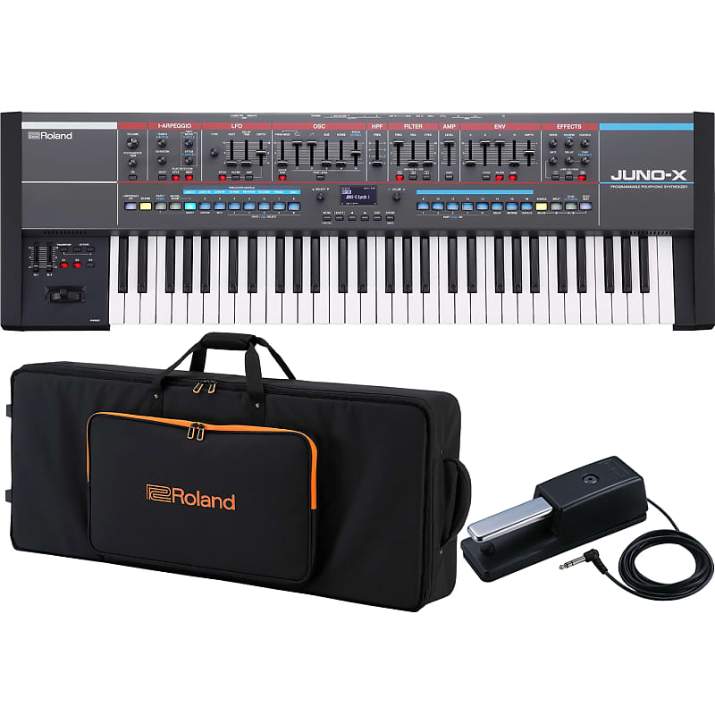 Roland Juno-X 61-Key Synthesizer Keyboard w/ SC-G61W3 Wheeled | Reverb