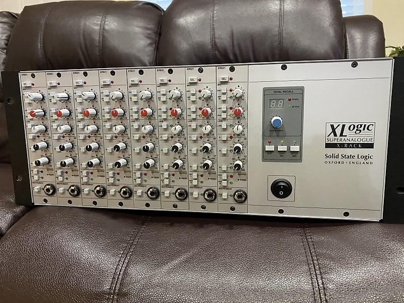Solid State Logic X-Rack Loaded with 8 XR 621 Pre Modules | Reverb