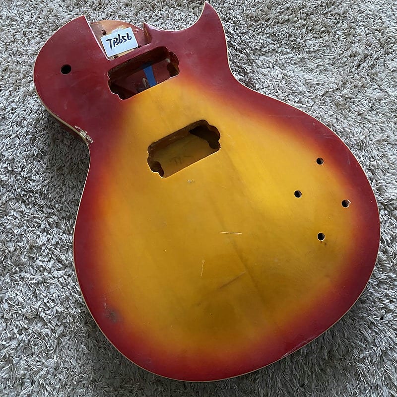 Mahogany Wood Cherry Burst Les Paul LP Style Guitar | Reverb Australia