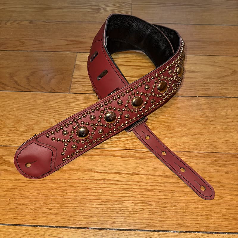 Carlino Italian red leather swirl 2024 - Red | Reverb UK