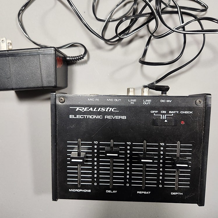 Realistic (Tandy) (Vintage) Electronic Reverb 80s - Black | Reverb