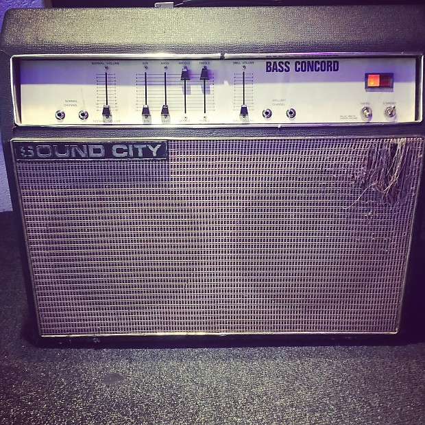 Sound City Bass Concord 50 combo amp 1973 | Reverb