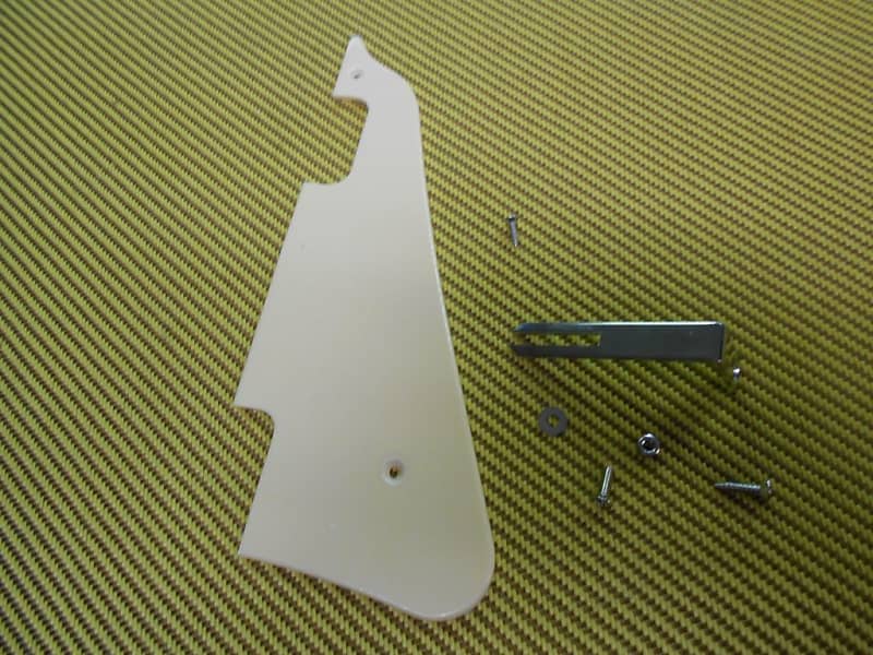 Cream Pickguard for Les Paul Deluxe mini humbucker size P90 | Reverb