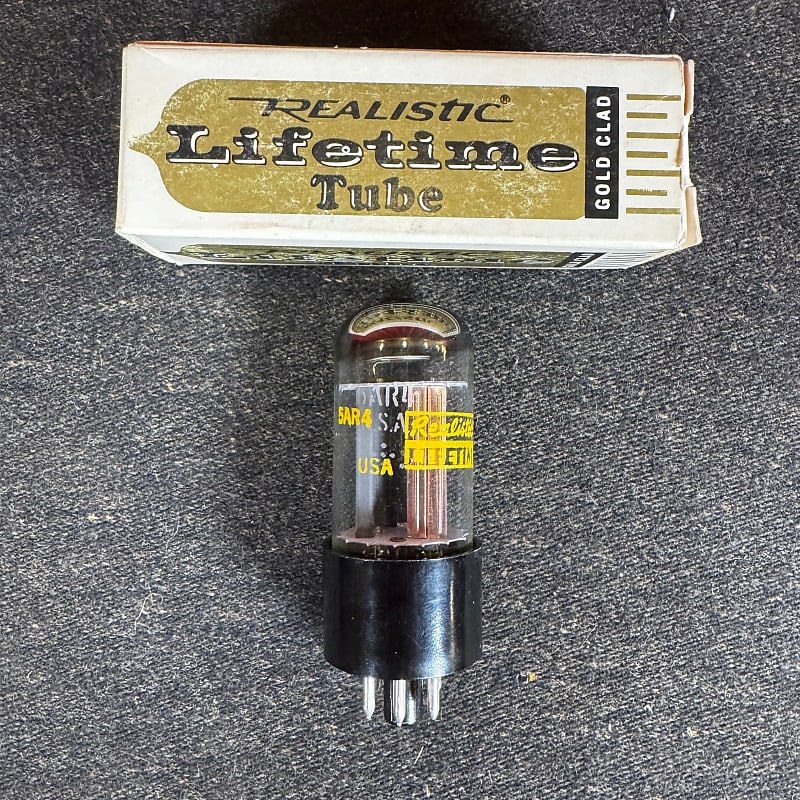 Vintage Realistic GE Copper Clad 5AR4 / GZ34 Rectifier Tube | Reverb
