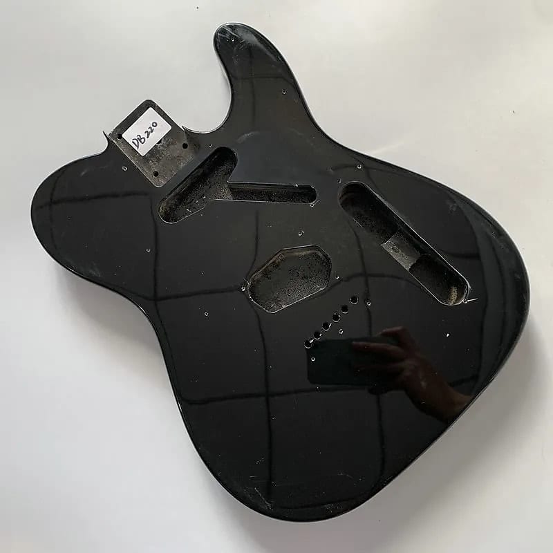 Black Telecaster Tele Style Guitar Body | Reverb