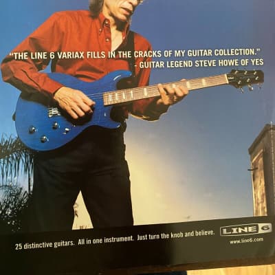 Line 6 Variax 700 Ex Steve Howe YES ASIA TOUR GUITAR 2000s - | Reverb