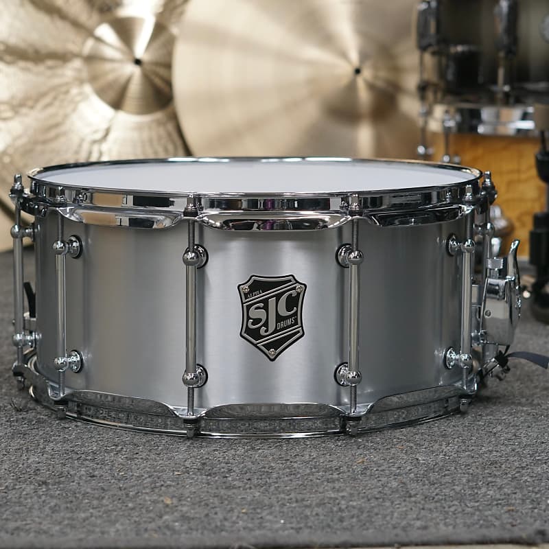 SJC Custom Drums Alpha Aluminum Snare Drum - 14" x 6.5" | Reverb