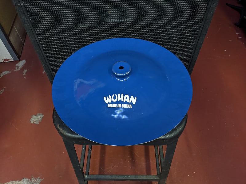 New Old Stock! Wuhan 16" Blue Color China Cymbal - Hard To | Reverb
