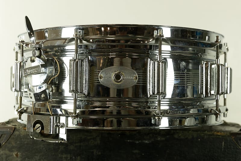 1960s Rogers 5x14 7-Line Dynasonic Snare Drum | Reverb