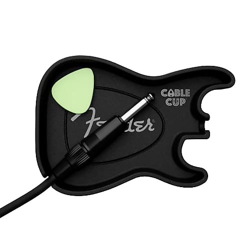 CABLE CUP x Fender Guitar Pick/Cable Holder, Strat Body Shape | Reverb