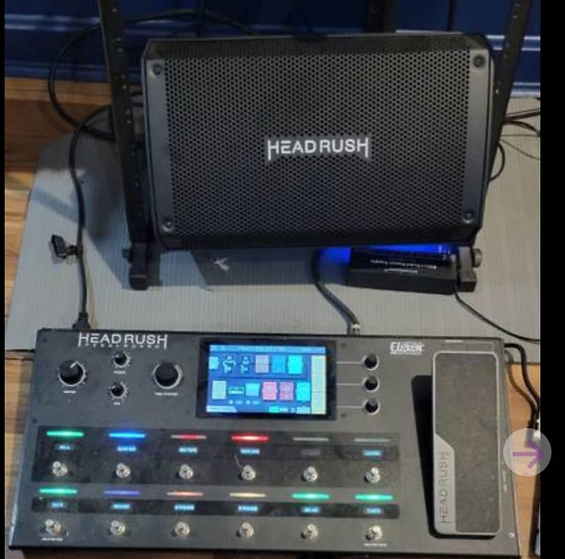 Headrush Pedalboard and frfr108 speaker | Reverb