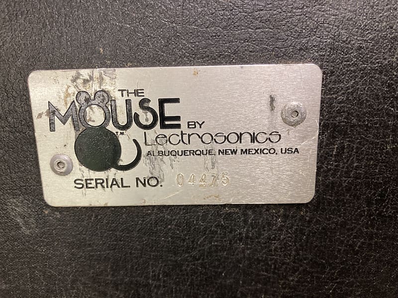 Electronic Mouse amplifier Mouse 1980 Black Tolex | Reverb