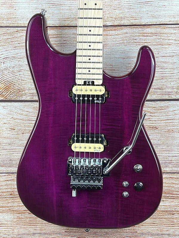 FU-Tone FU PRO Electric Guitar Trans Purple w/Gigbag | Reverb