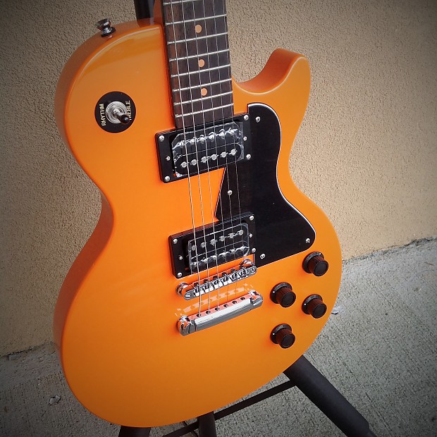 Orange Solid Body Electric Guitar | Reverb