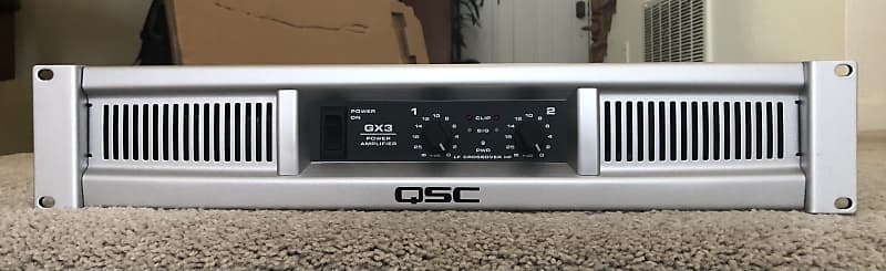QSC GX3 2-Channel Rack Mounted Power Amplifier 300W/CH @ | Reverb