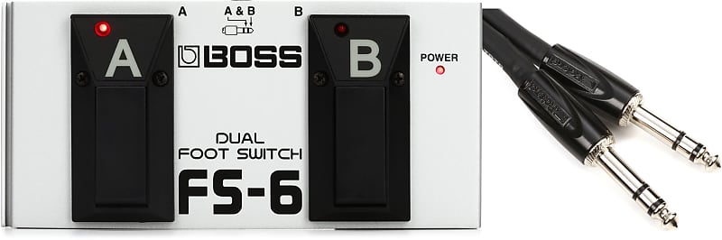 Boss FS-6 Dual Foot Switch Bundle with Roland RCC-15-TRTR | Reverb