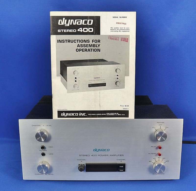 Dynaco Stereo 400 Power Amplifier Amp w/ Manual | Reverb