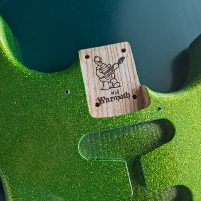 Warmoth Light Weight Stratocaster Body in Goblin Flake | Reverb