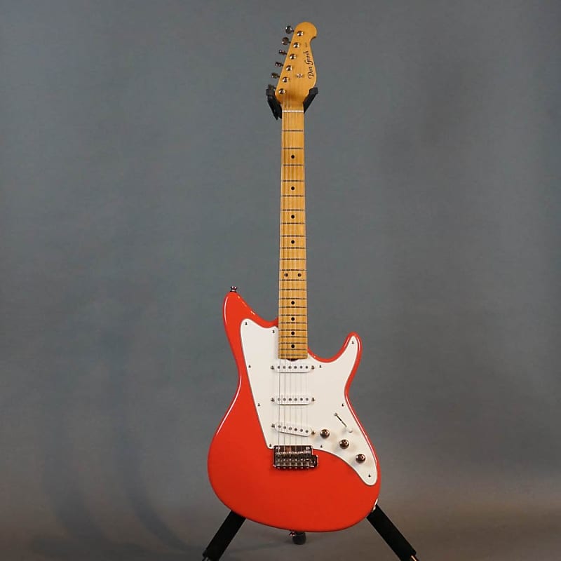 Grosh ElectraJet Custom SSS Electric Guitar Fiesta Red w/Case | Reverb