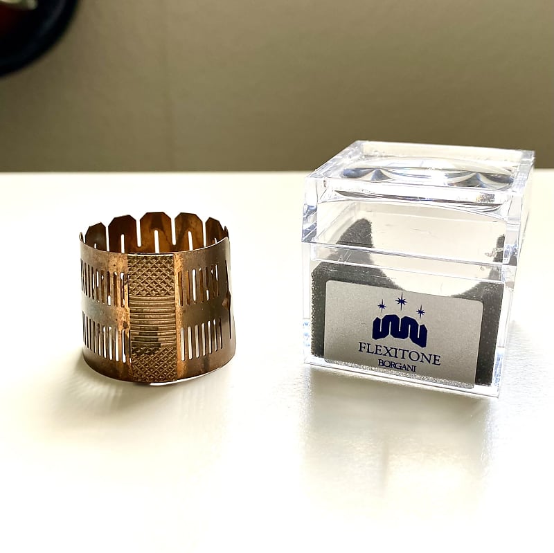 Rigotti Borgani Flexitone Ligature - Vintage Brass Bronze, | Reverb
