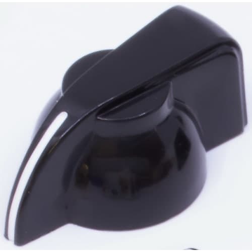 Black Knob - Chicken Head, set screw, brass inset | Reverb