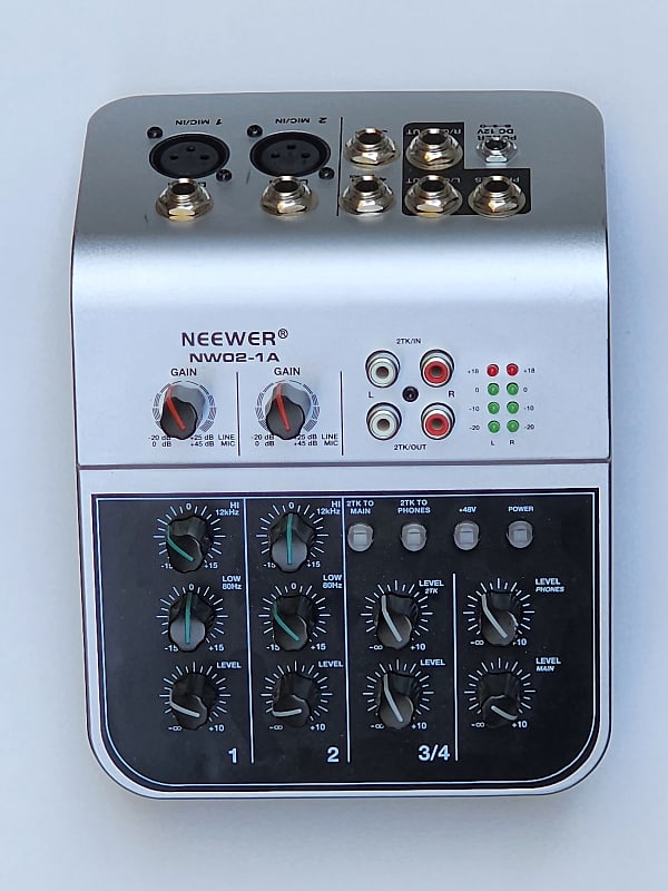 NEEWER NW02-1a 4-Channel Mixer | Reverb