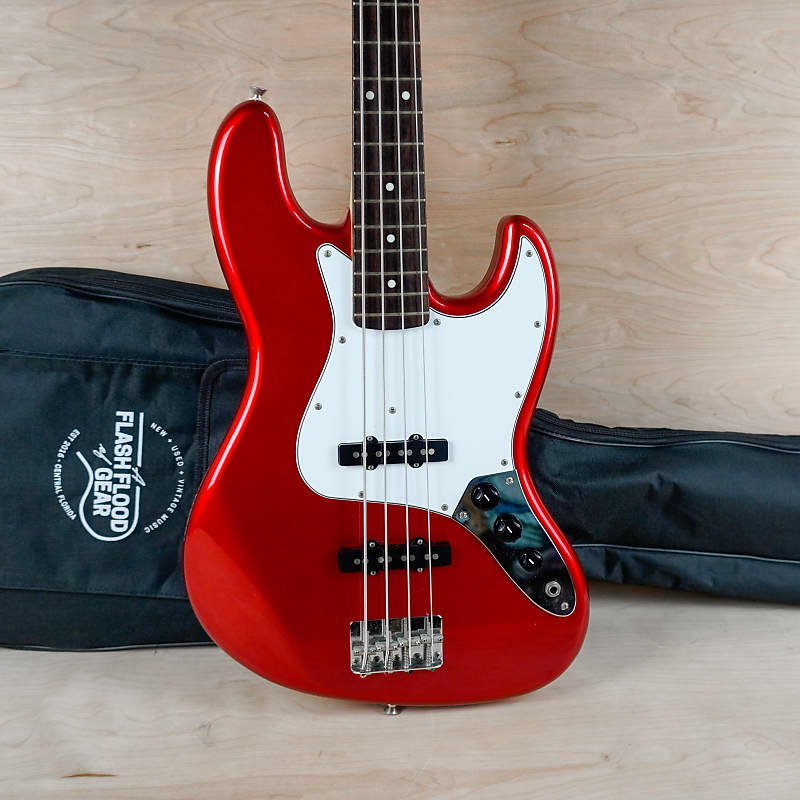 Fujigen J- Standard Bass 2011 Candy Apple Red Made in Japan | Reverb