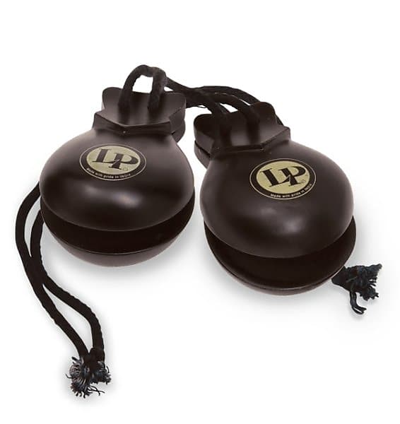 Latin Percussion LP432 Ebony Castanets Double Handheld | Reverb