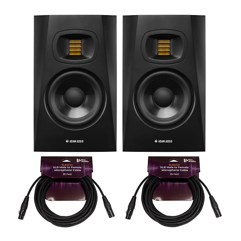 Adam Audio T7V 7-Inch Powered Studio Monitor (Pair) with | Reverb