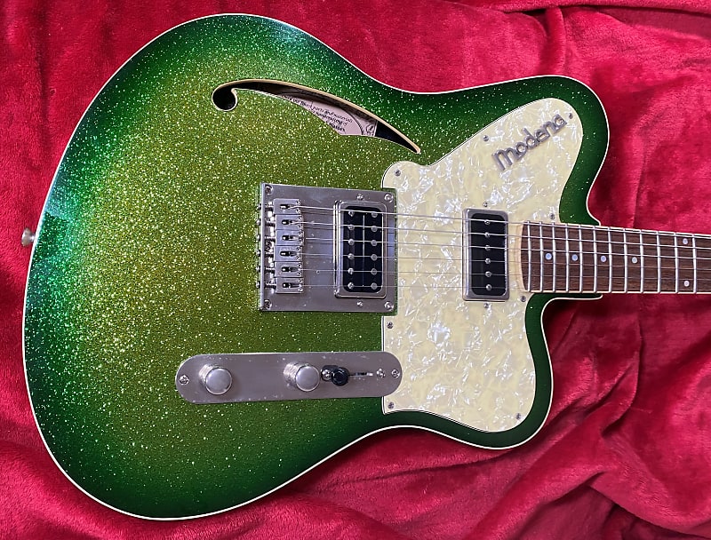 Rare Italia Modena Green Metalic /Pearliod HB/P90 | Reverb