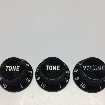 Stratocaster Style Knobs Black | Reverb