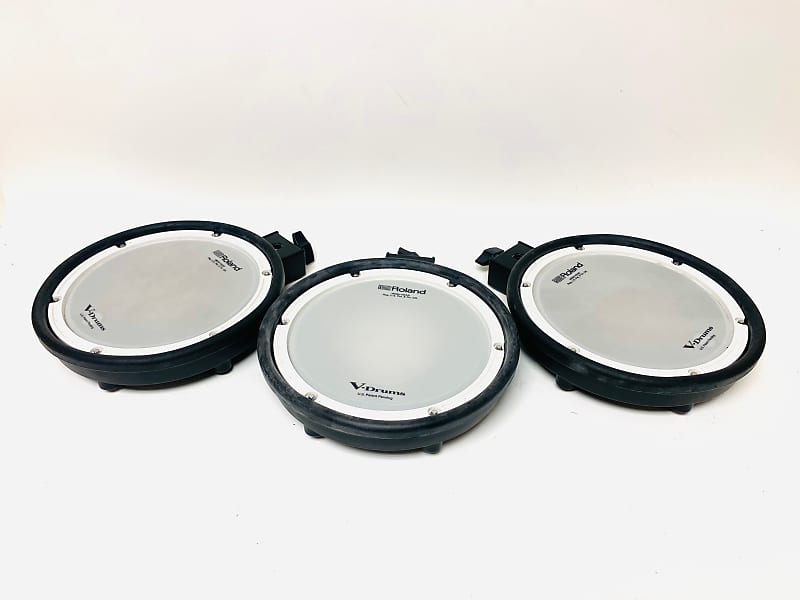 Roland Pad Set of 3 Black PDX-8 8” Mesh Tom for Kit | Reverb